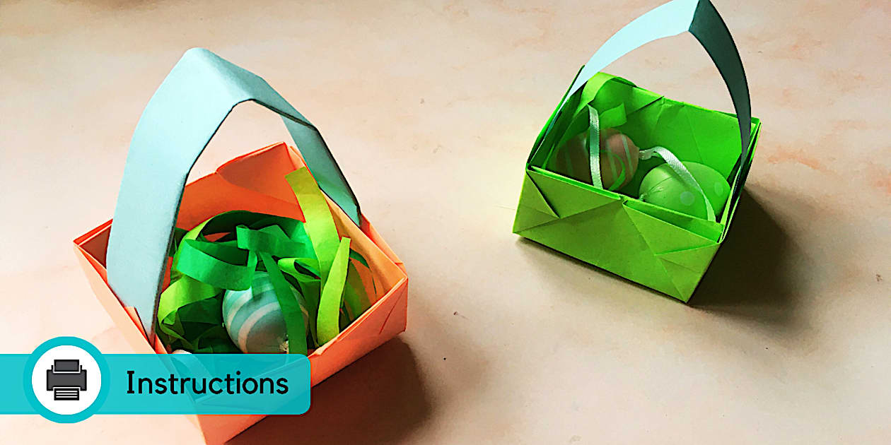 Origami Easter Basket | Easter Activities (teacher made)