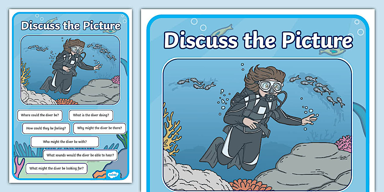 Discuss the Underwater Scene Picture Prompt - Twinkl
