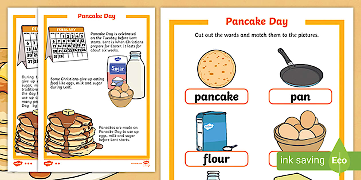 Let's Learn about Pancake Day Fact File (teacher made)