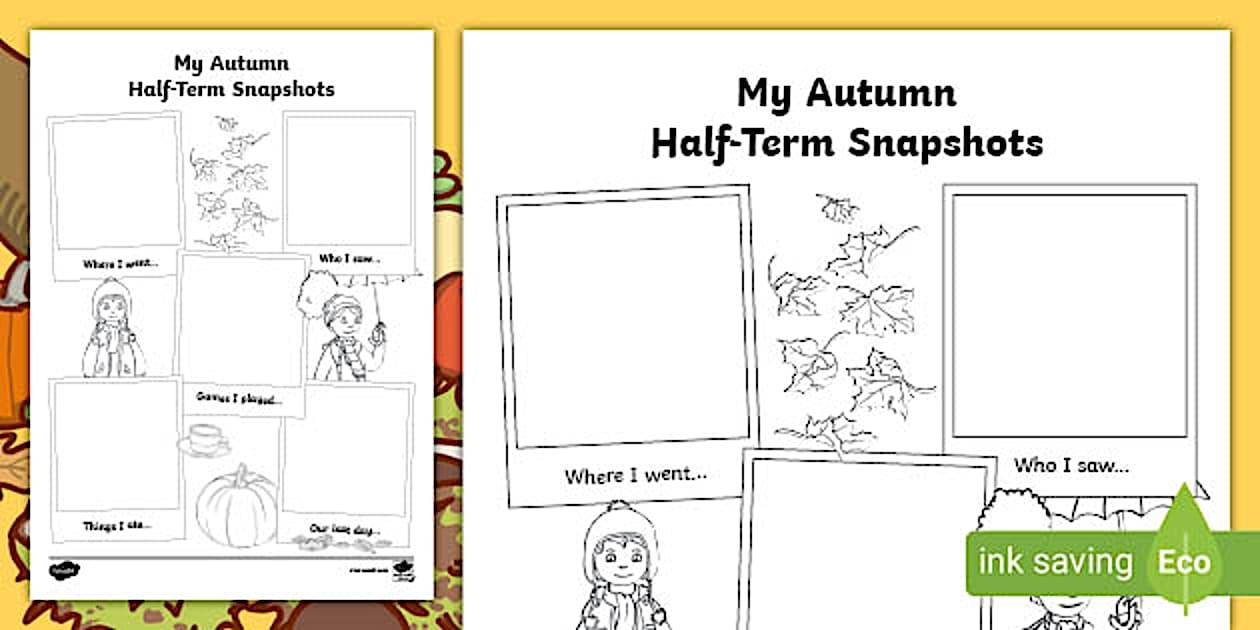 Autumn Half-Term Snapshots (teacher made) - Twinkl