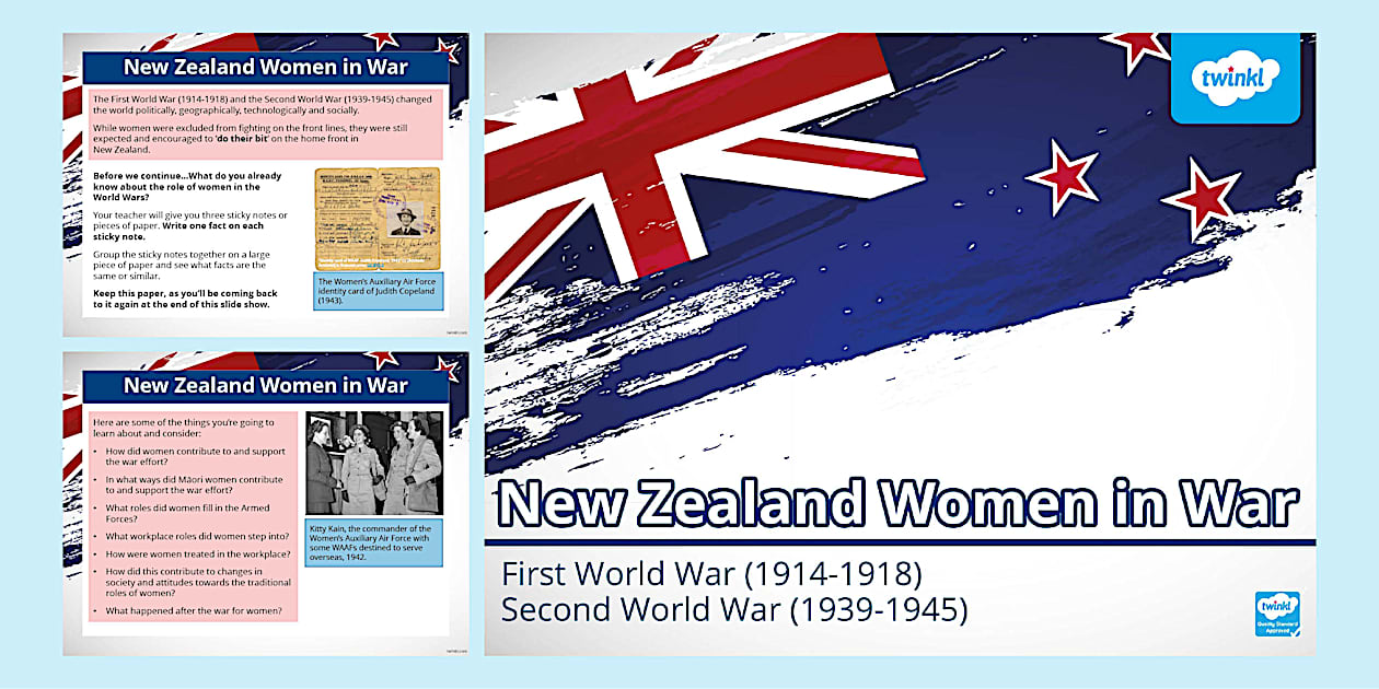 NZ Women in War Powerpoint (Year 7-8)