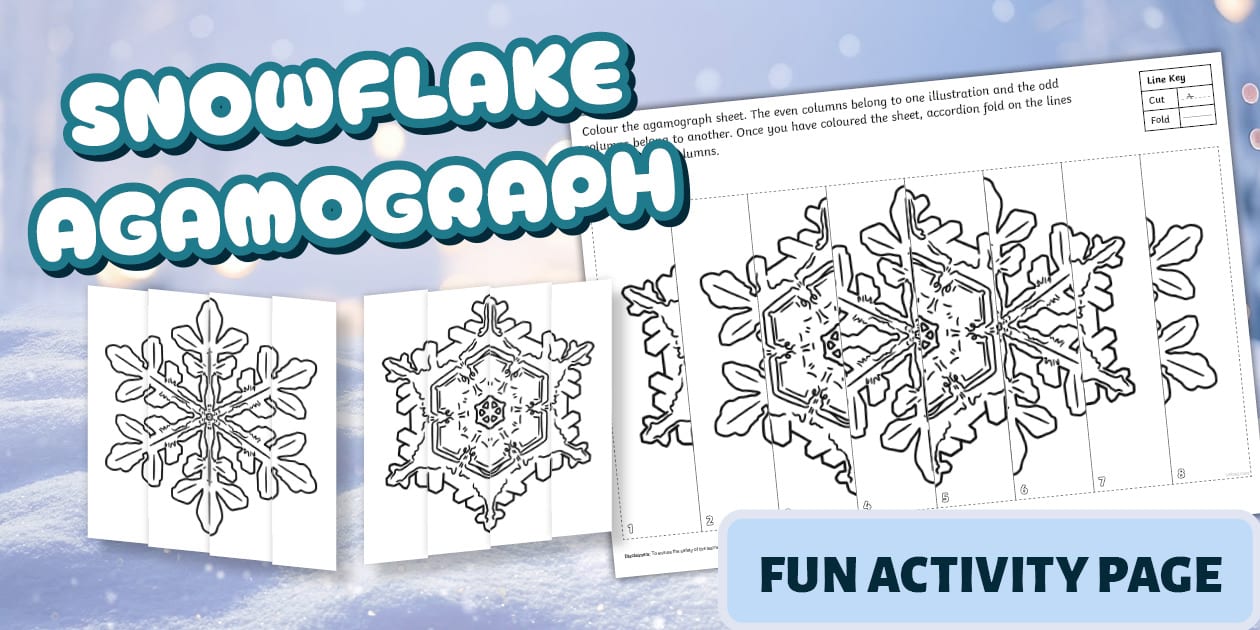 Snowflake Agamograph - Twinkl Ireland