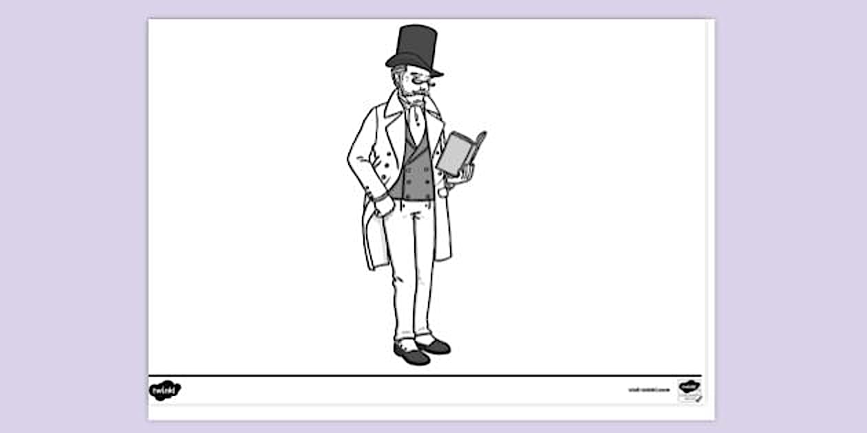 Mr Brownlow Colouring Sheet (Teacher-Made) - Twinkl