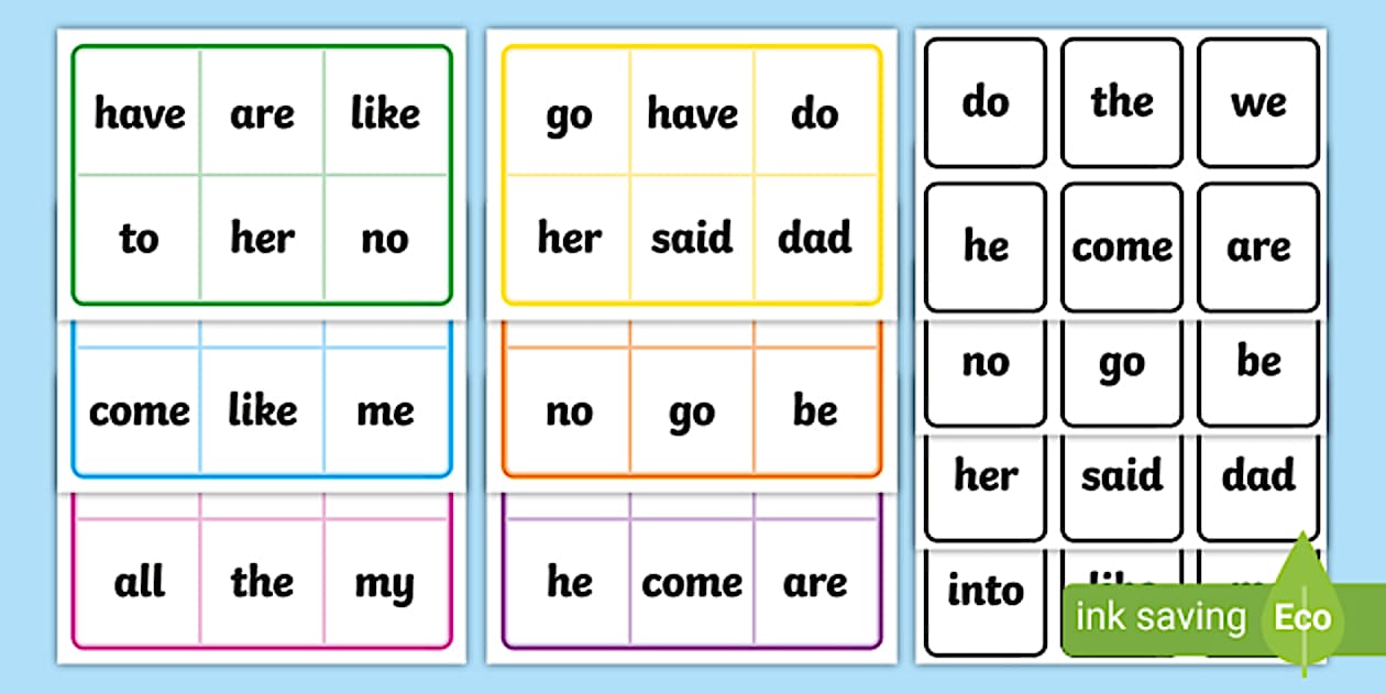 Cursive Mixed Phase Tricky Word Bingo (professor feito)