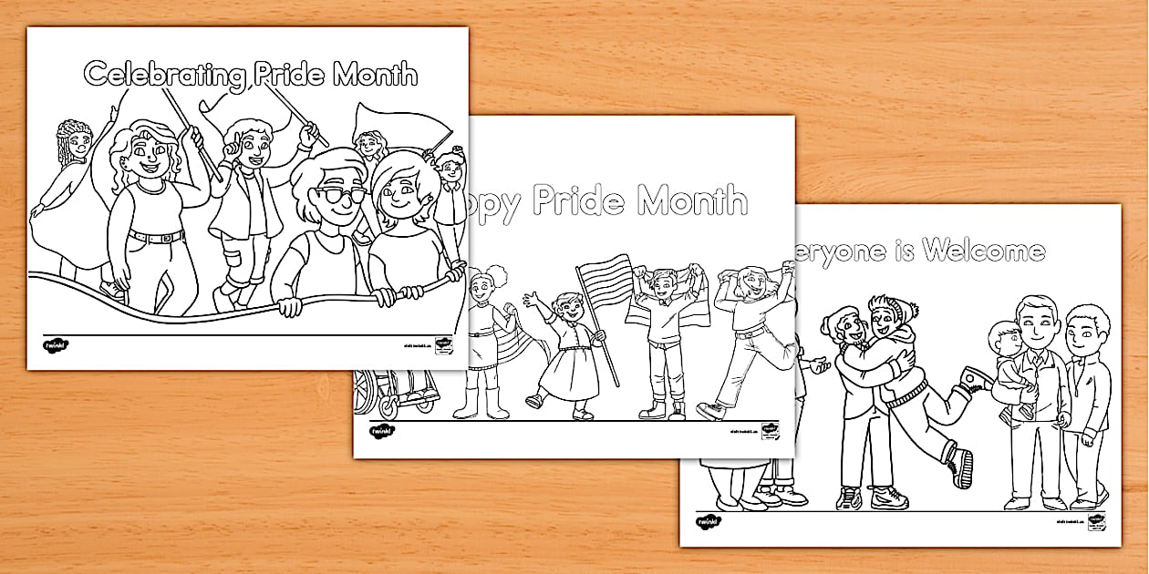 Pride Month Colouring Pages: Primary (teacher made) - Twinkl