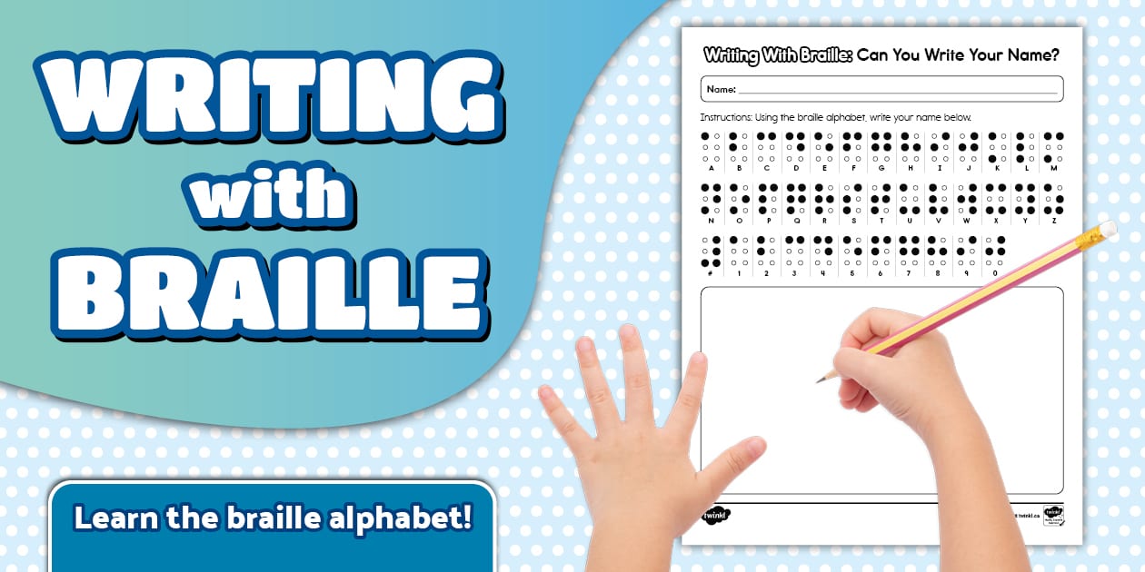 Writing With Braille Activity Sheets