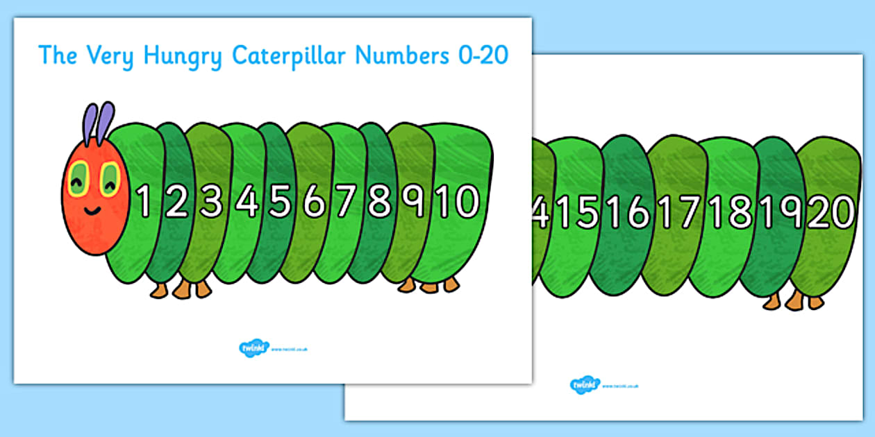Numbers 0-20 | The Very Hungry Caterpillar - Twinkl
