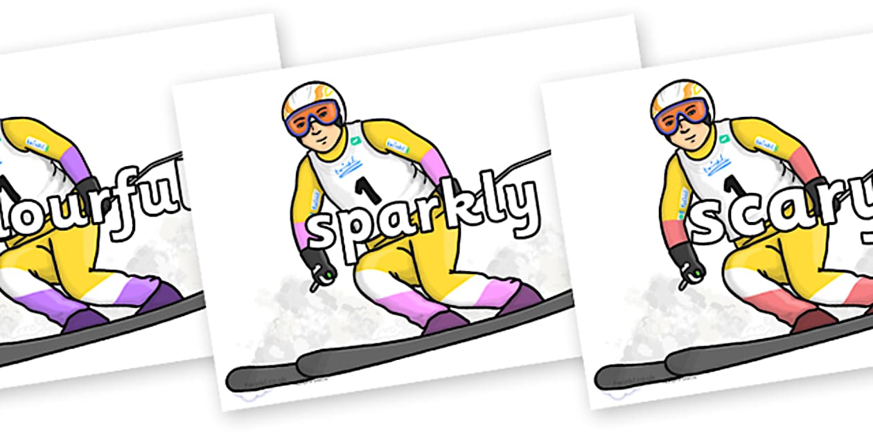 Wow Words on Alpine Skating (teacher made) - Twinkl