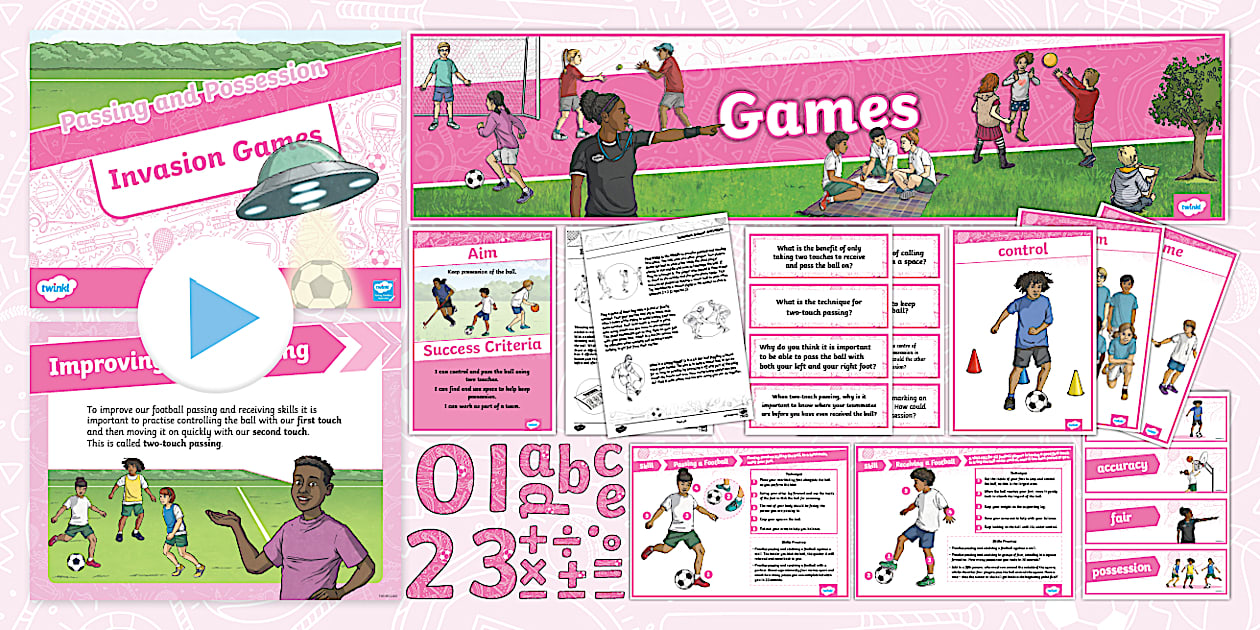 Grade 5 Physical Education Invasion Games Unit Pack - Twinkl