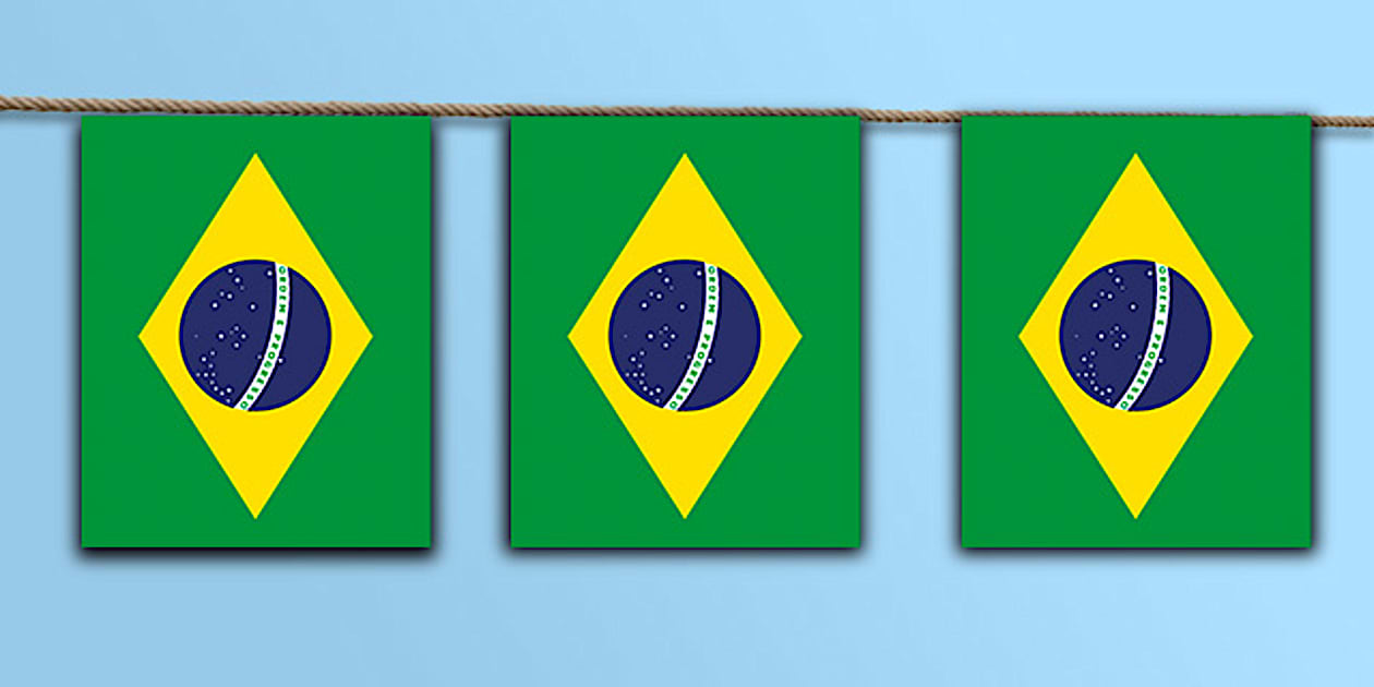 Brazil Flag Bunting (teacher made) - Twinkl