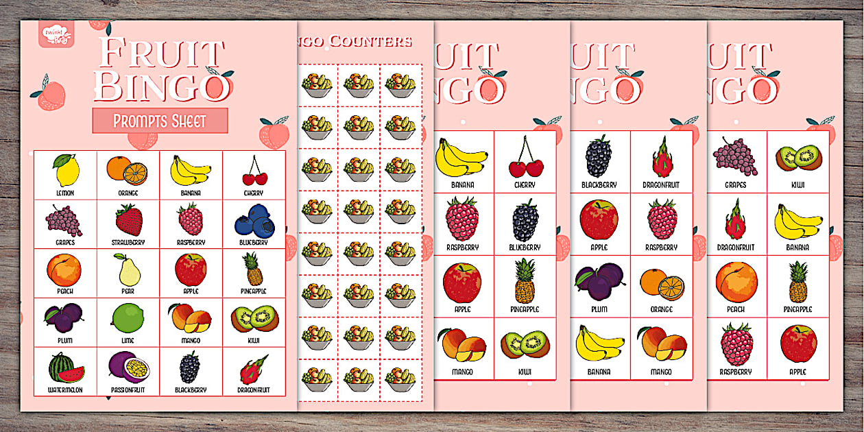 Fruit Bingo Game Printable | Twinkl Party (teacher made)