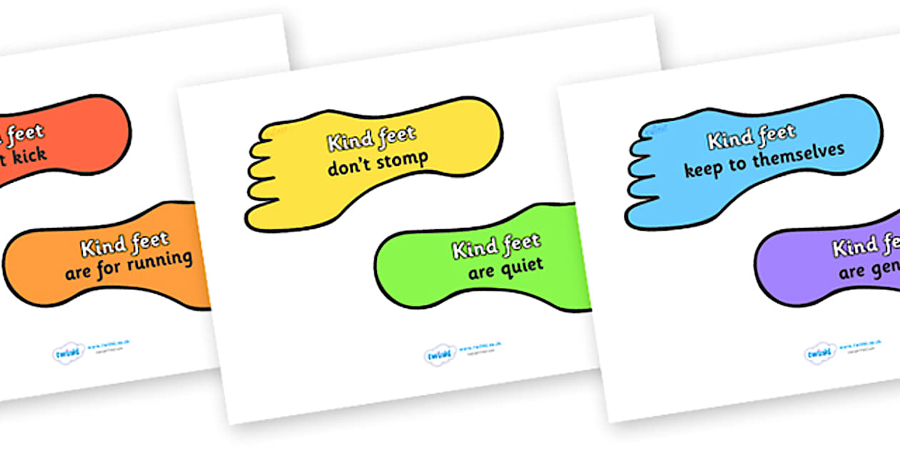 Kind Feet Display Posters