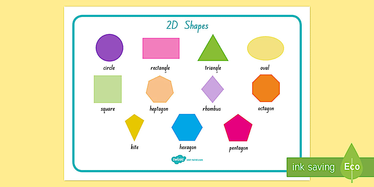 Editable 2D Shape Word Mat (teacher made) - Twinkl