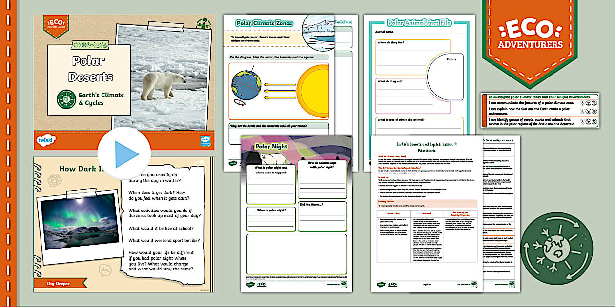 Year 2 Eco Adventurers Earth's Climate and Cycles Lesson 4