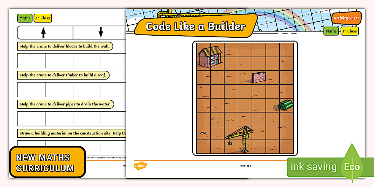 Writing Algorithms Construction Site Activity (teacher made)