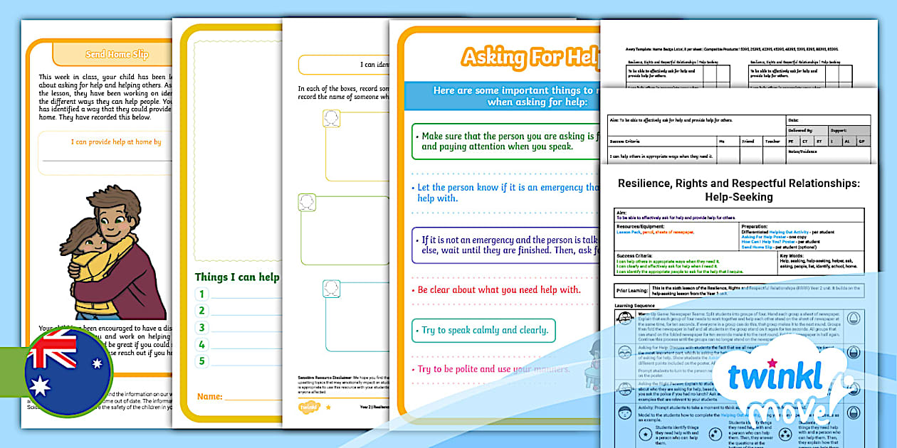 Year 2 RRRR Help-Seeking Lesson Pack (Teacher-Made) - Twinkl