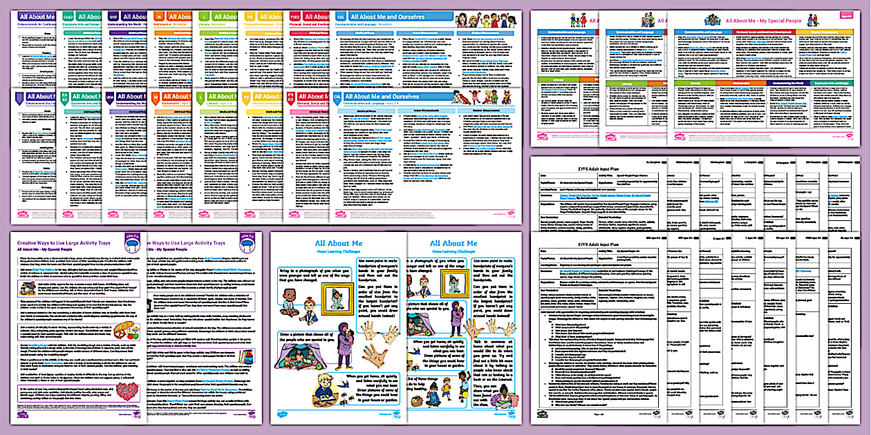 EYFS 2-5 All About Me My Special People Bumper Planning Pack