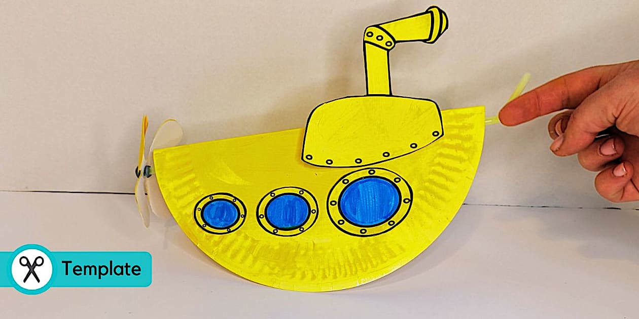 Paper Plate Submarine | Transport Crafts - Twinkl