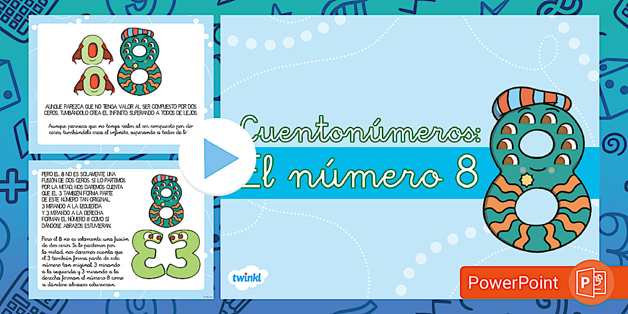 Cuentonúmeros: El número 8 (teacher made) - Twinkl