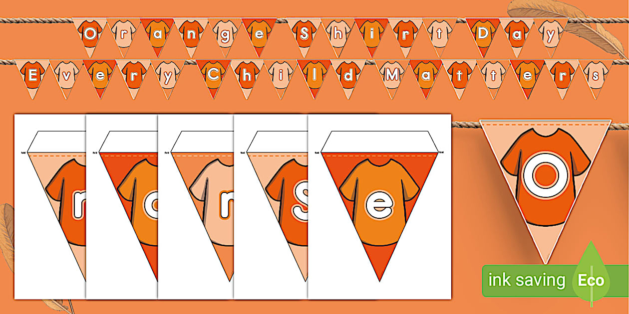 FREE Orange Shirt Day Bunting - Twinkl