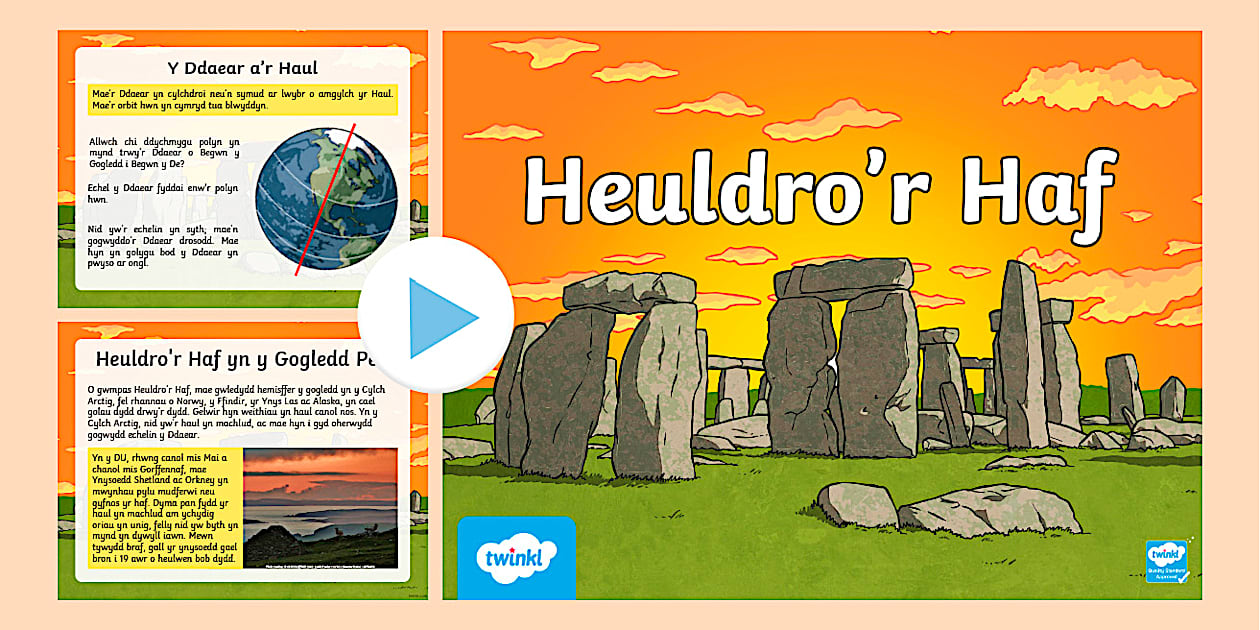 Pŵerbwynt Gwybodaeth Heuldro'r Haf