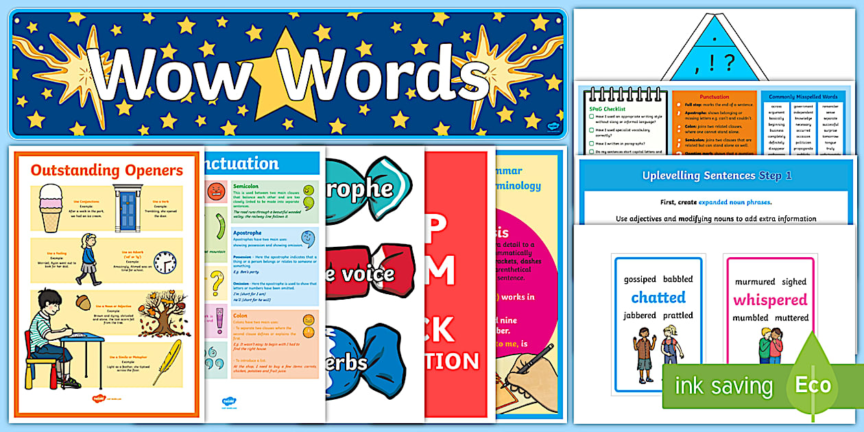 English Working Wall Display Pack: English Working Wall KS2