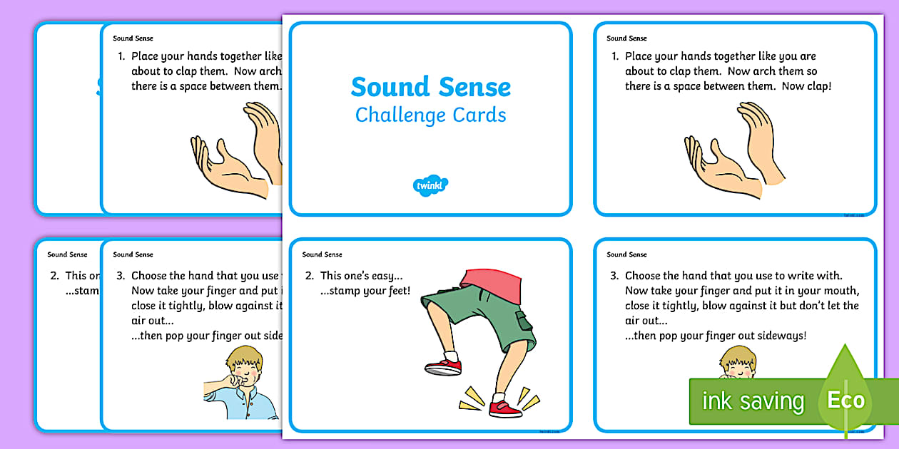 Sound Sense Challenge Cards (teacher made) - Twinkl
