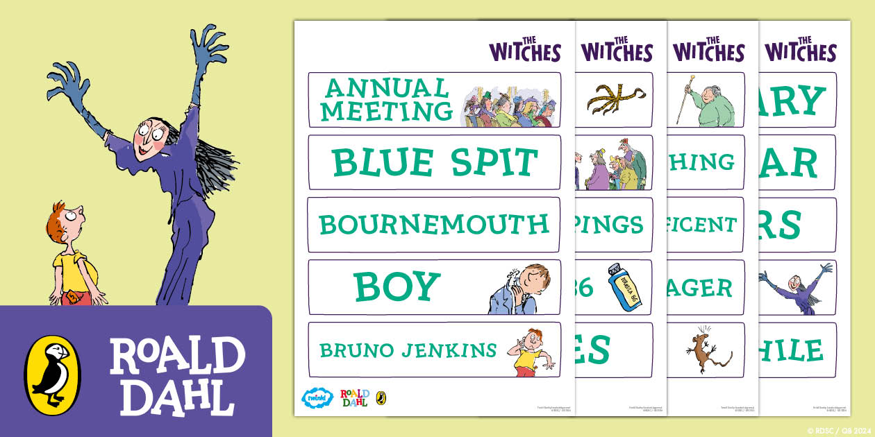 The Witches: Word Cards