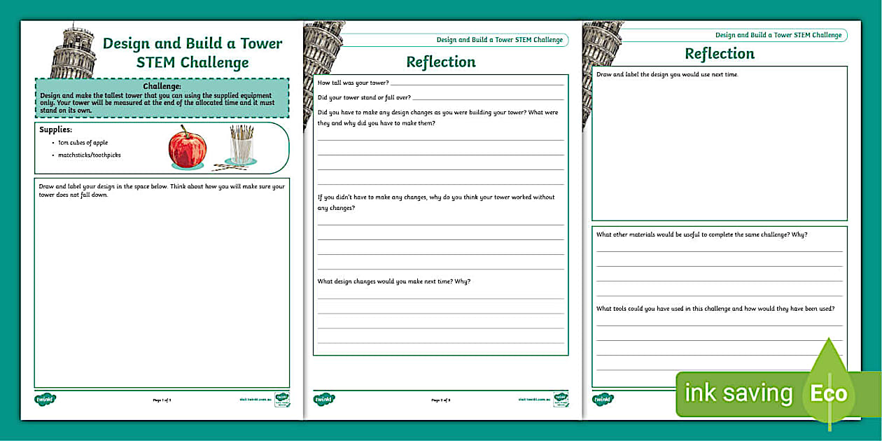 Design and Build a Tower STEM Challenge | Stage 2 and 3 STEM