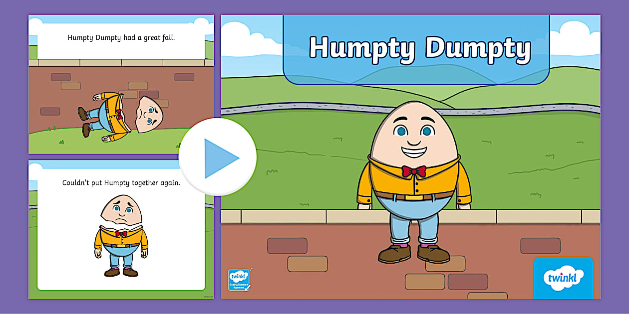 Humpty Dumpty Nursery Rhyme PowerPoint - Save Time Planning