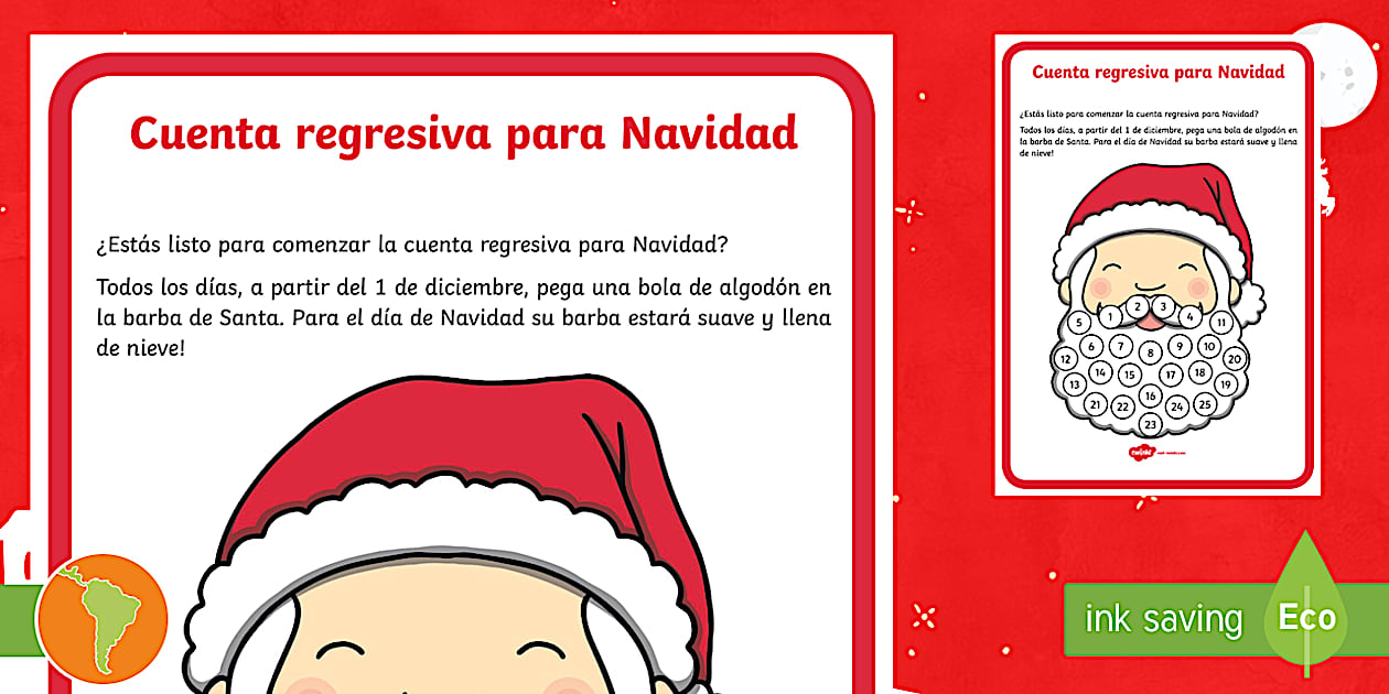 Nochebuena Cuenta Regresiva - Divertido Recurso Navideño