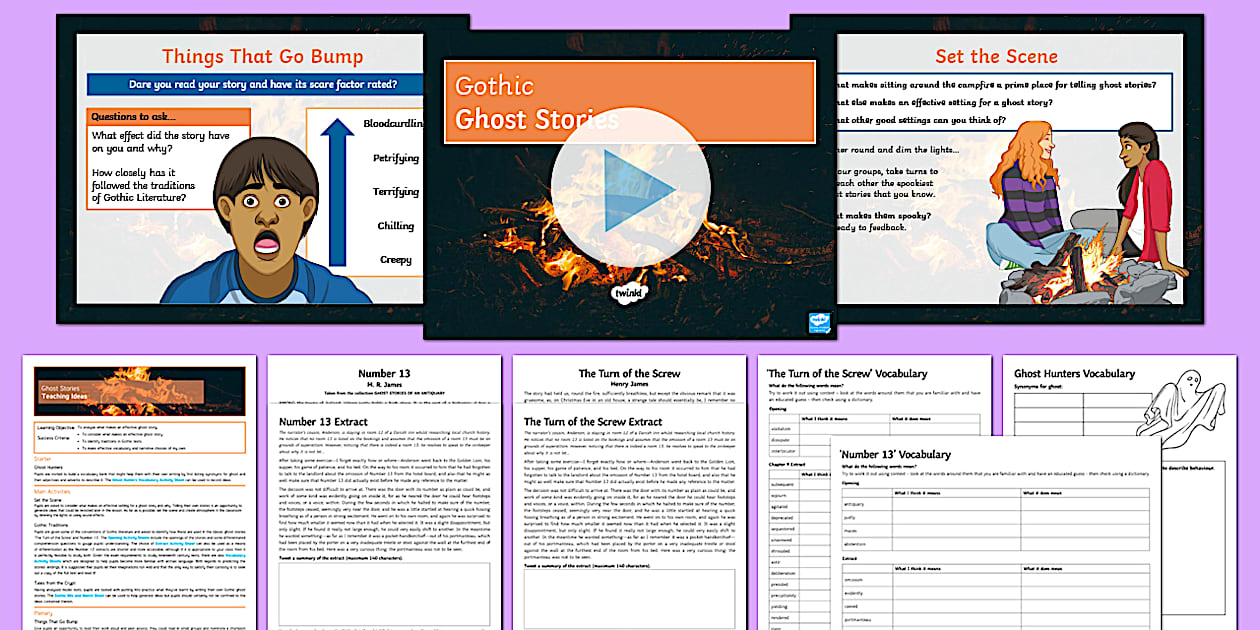 Third Level English Gothic Ghost Stories Lesson Pack