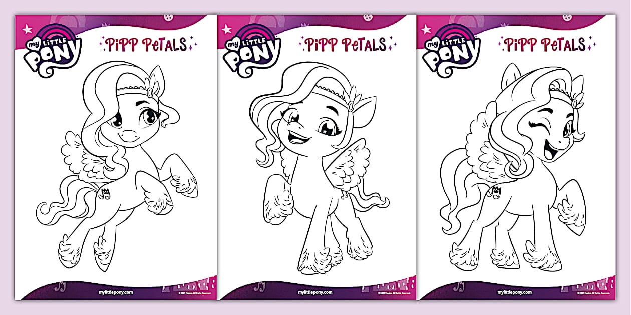 FREE! - My Little Pony Pipp Colouring Pages - Twinkl