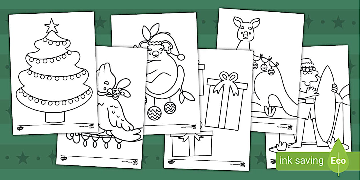 Christmas Colouring Pages - Twinkl