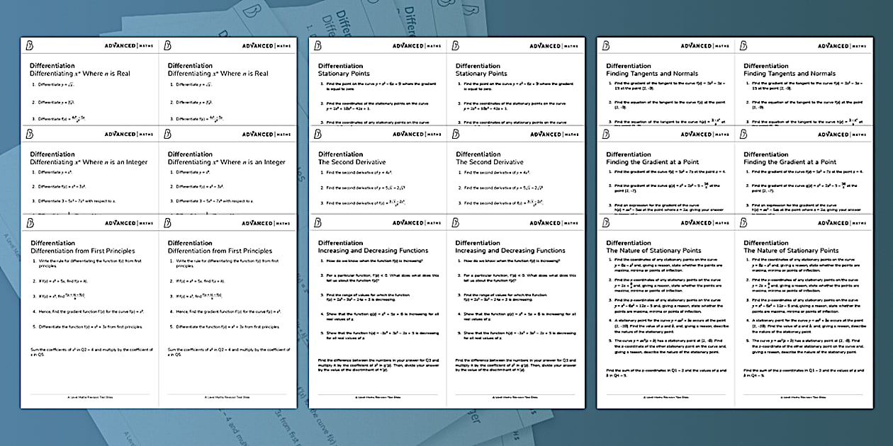 👉 Differentiation Test Bites (teacher made) - Twinkl