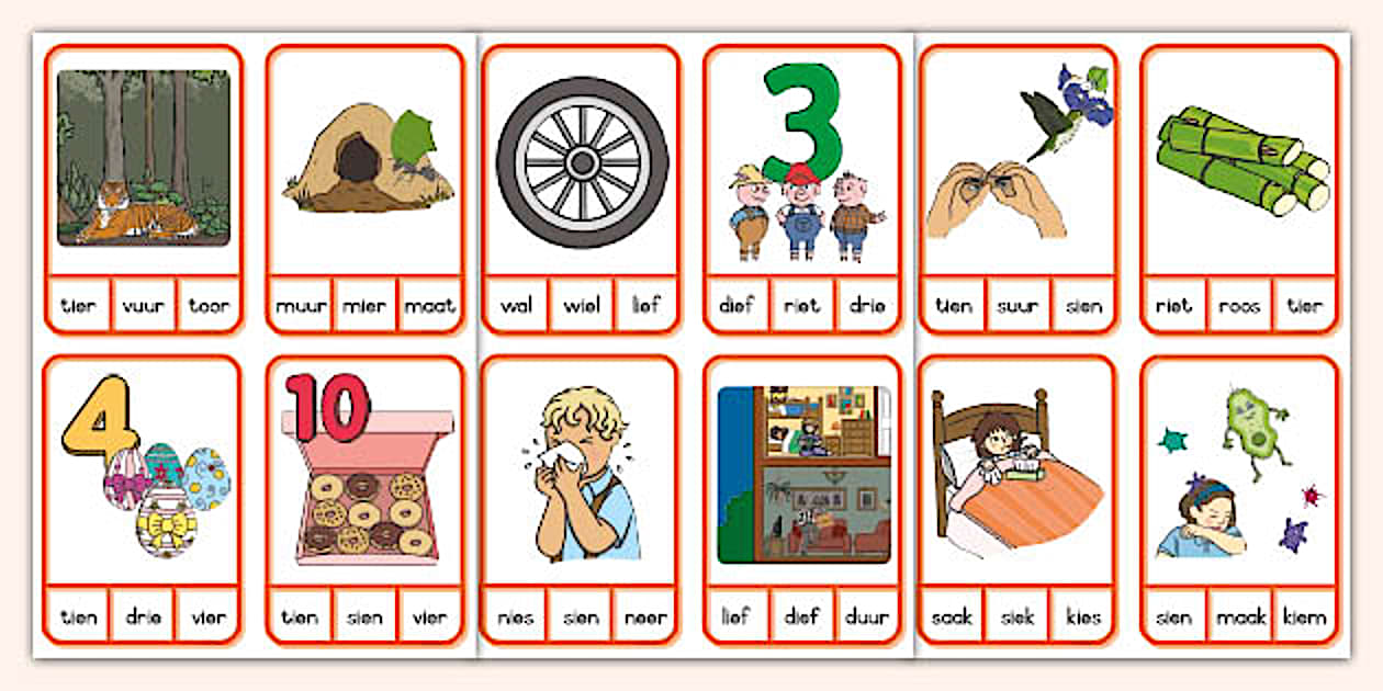 Graad 1 Klanke Wasgoedpennetjie Kaartjies ie - Twinkl