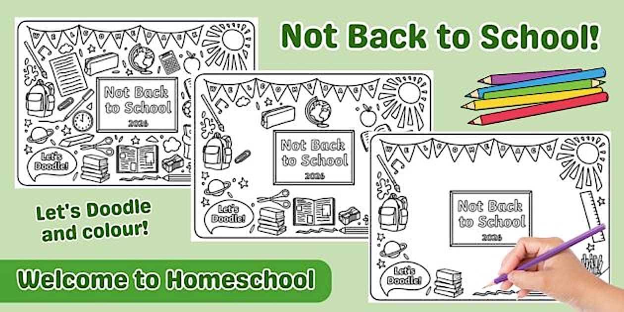 Homeschool Colouring Pages