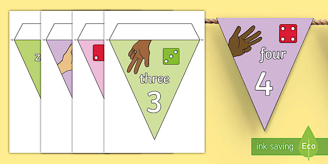 Visual Number Line 0-30 Display Bunting (teacher made)