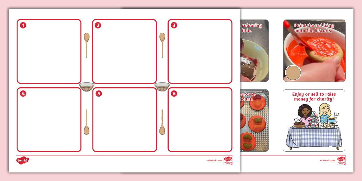 Making Red Nose Biscuits Sequencing Activity (Teacher-Made)