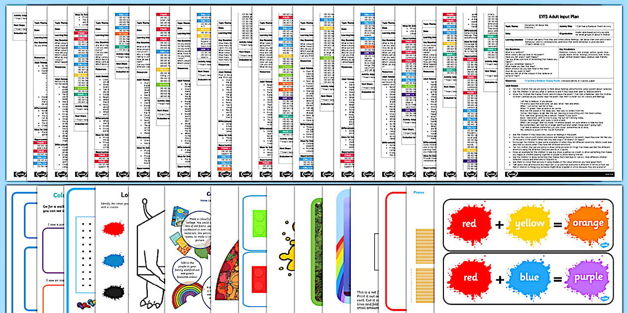EYFS Colour Adult Input Planning and Resource Pack - Twinkl