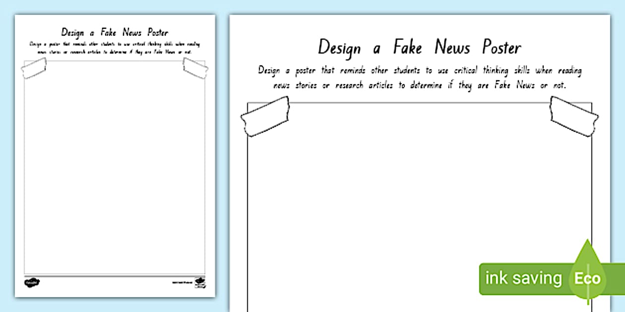 Design a Fake News Poster