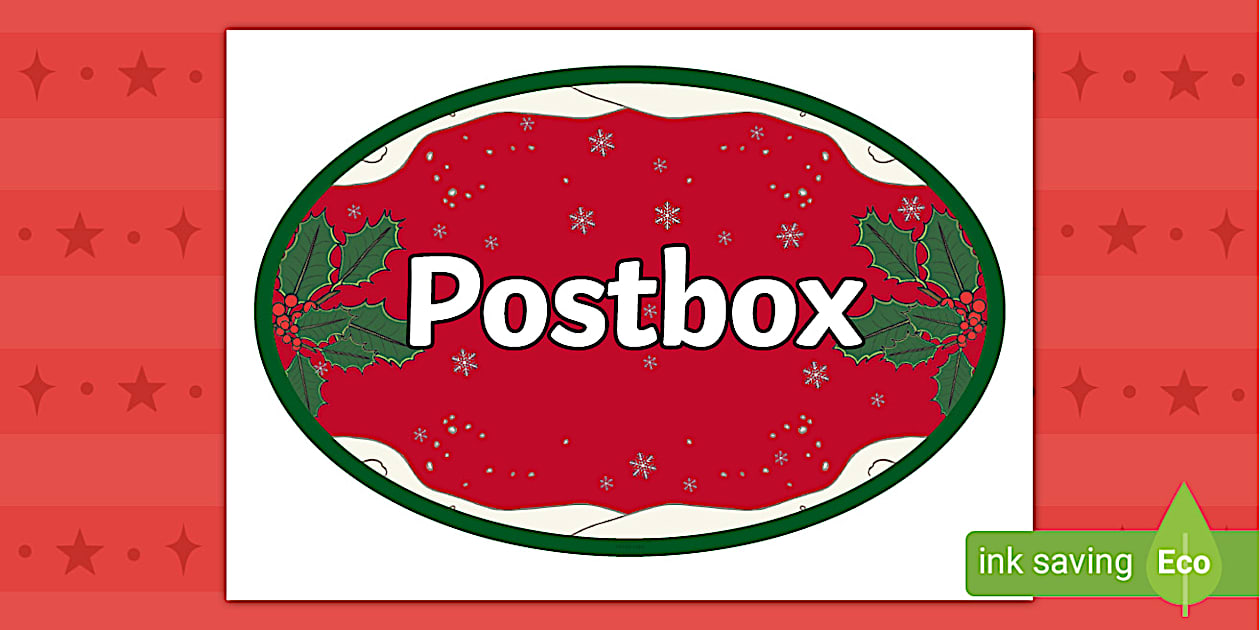 Post Box Poster (teacher made) - Twinkl