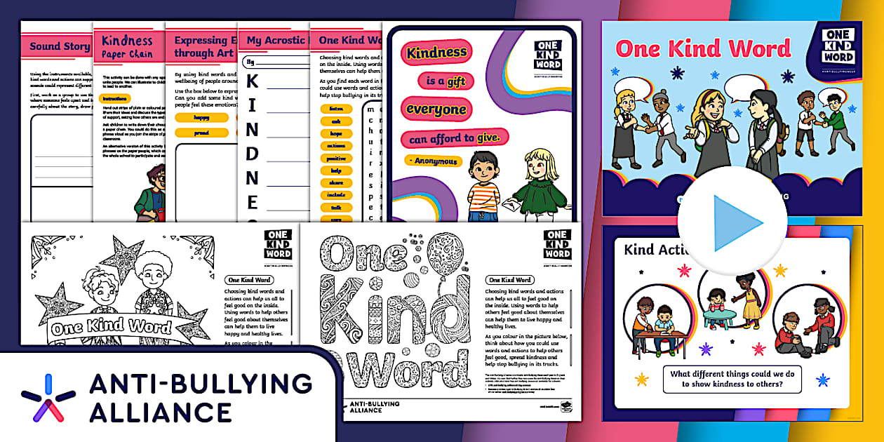 Anti-Bullying Week One Kind Word Activity Pack