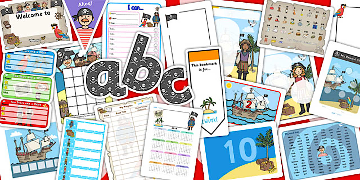 Pirate Themed EYFS KS1 Classroom Set Up Pack - transition