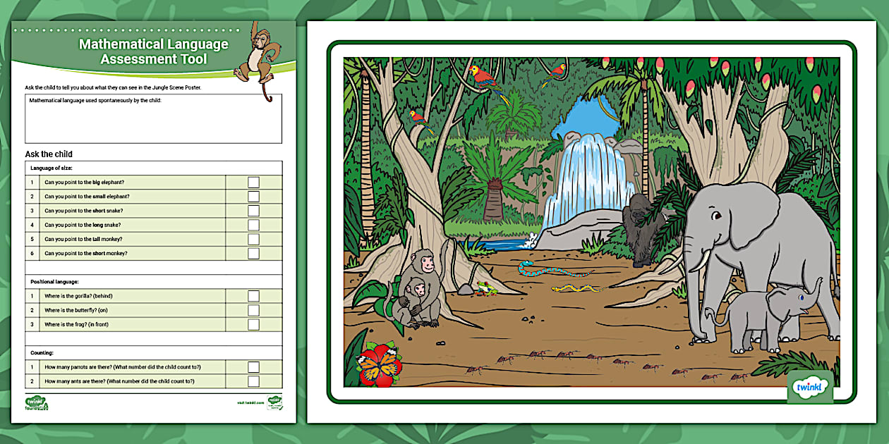 EYFS Mathematical Language Assessment Tool | EYFS Assessment