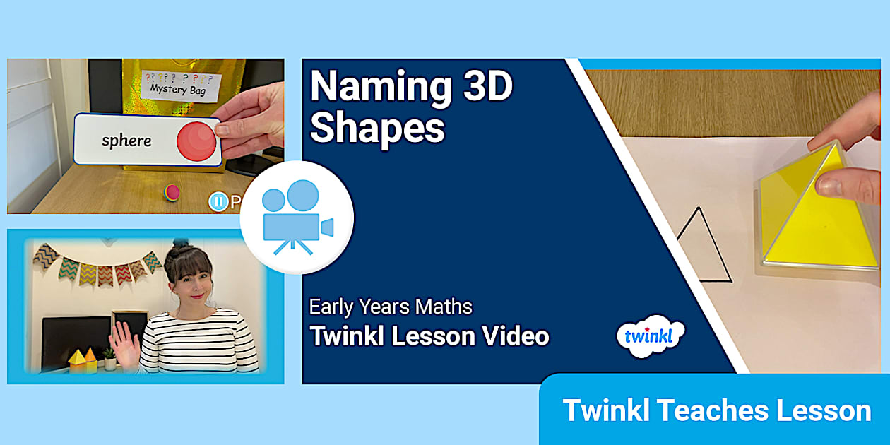 Identifying and Naming 3D Shapes Video Lesson | Early Years Teaching Tool