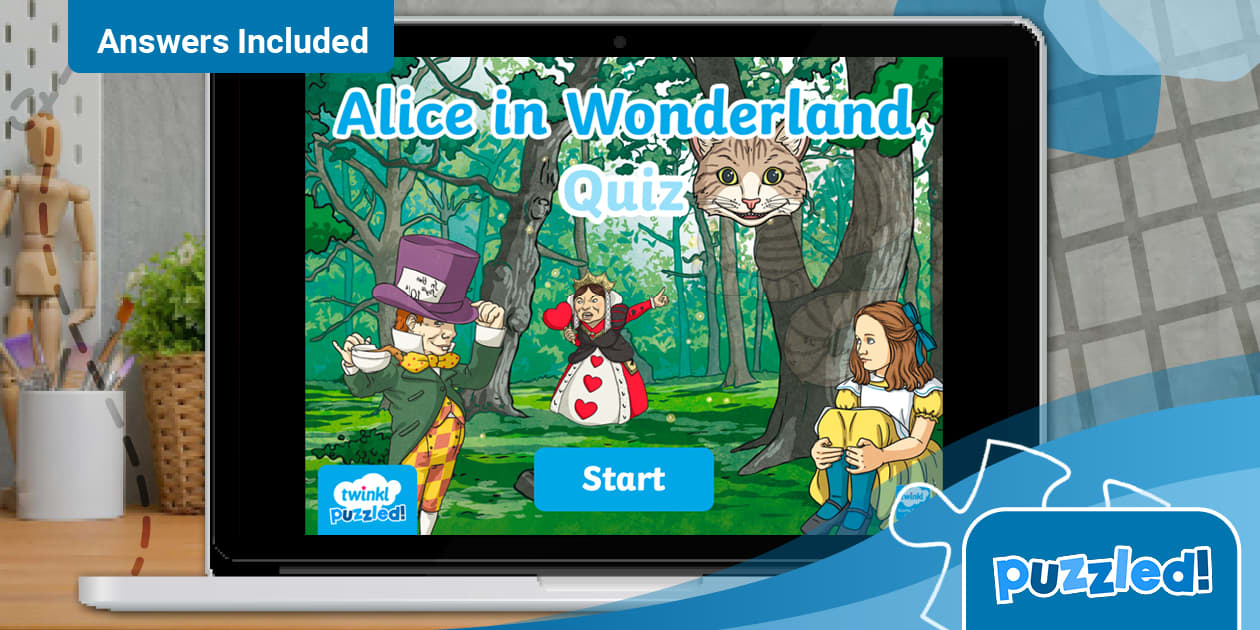Alice in Wonderland Quiz PowerPoint | Twinkl Puzzled