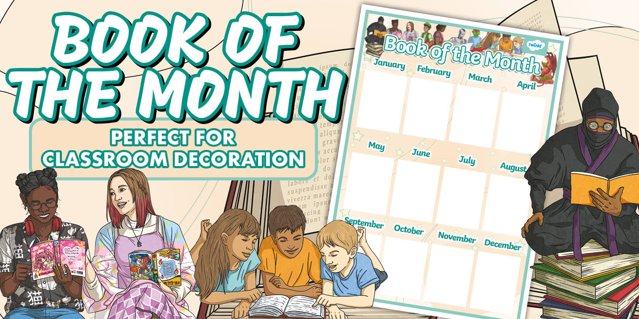 Book of the Month Display Poster - Twinkl