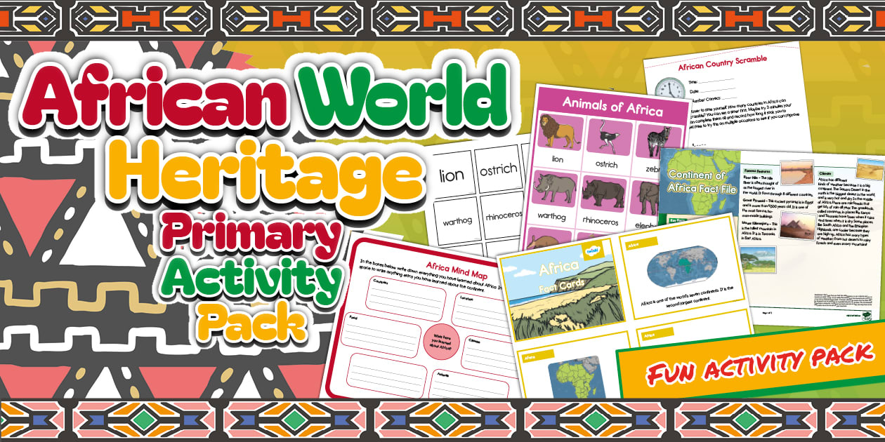 African World Heritage Day Primary Activity Pack