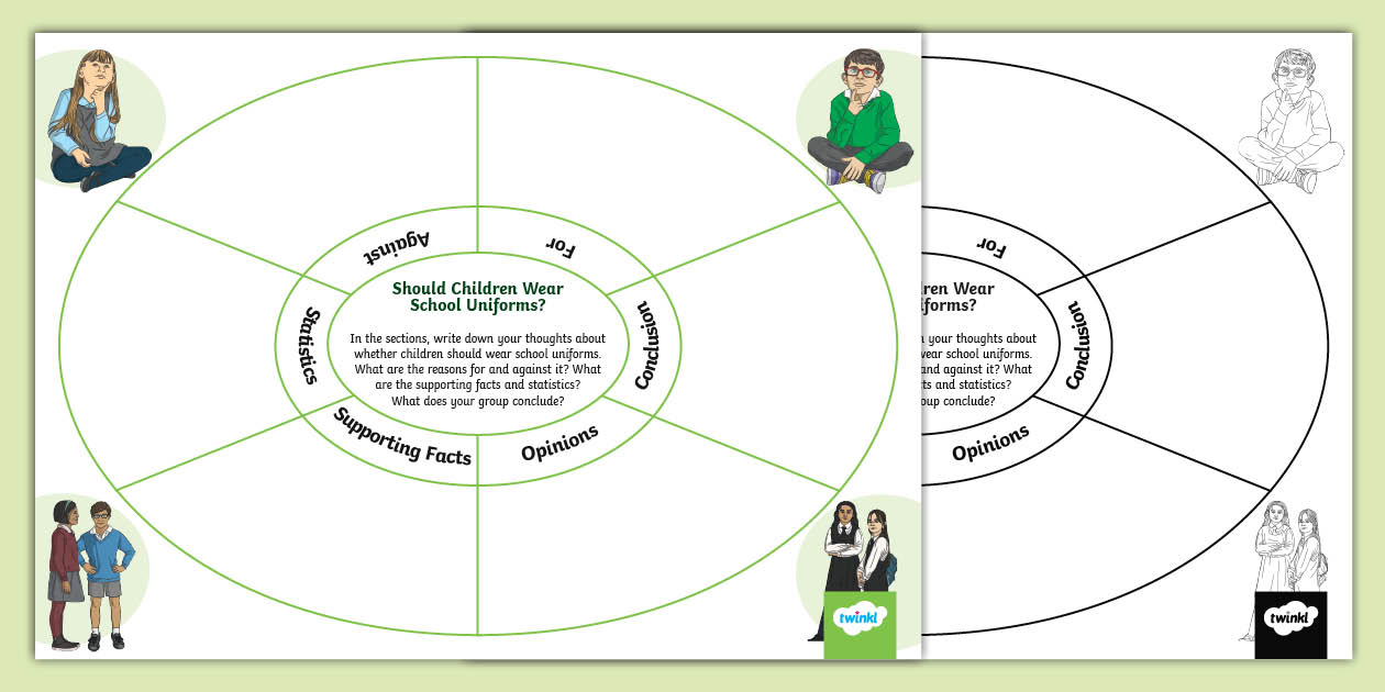 Around the Table School Uniforms Debate (teacher made)